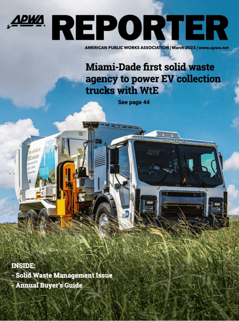 APWA Reporter Magazine - American Public Works Association